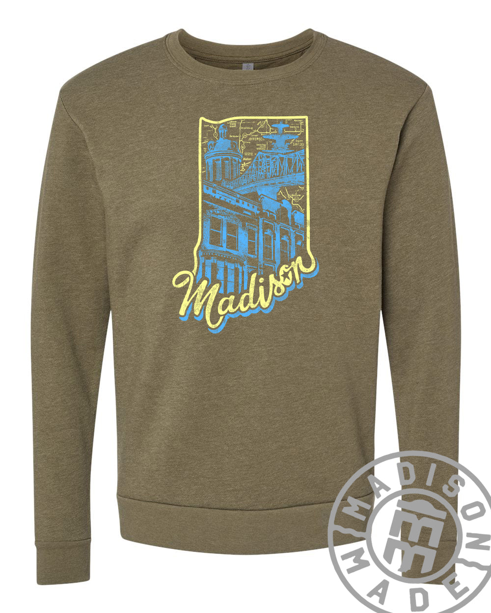 Madison State Outline Long Sleeve Tee – Madison Made