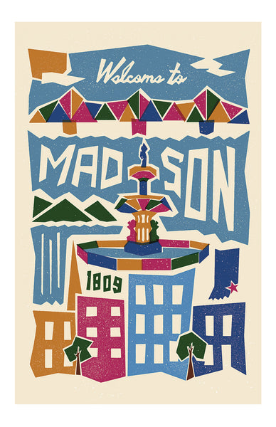 Welcome to Madison11" x 17" Print – Madison Made